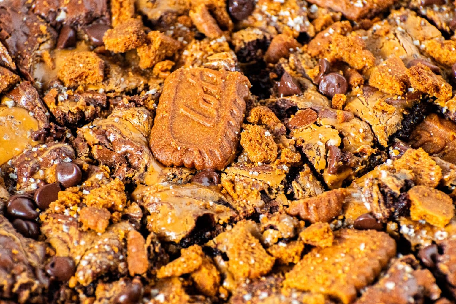 Biscoff Brownies with Browned Butter & Cookie Butter Swirl