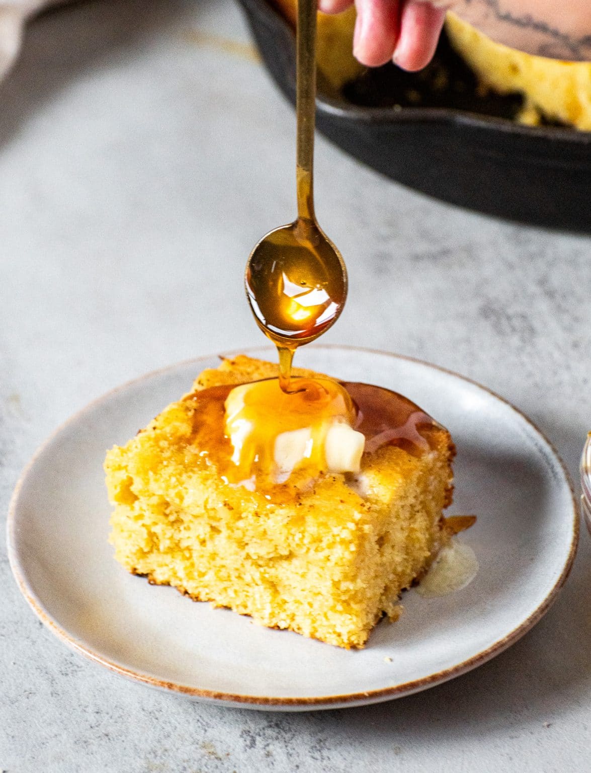 Honey Butter Cornbread (Moist, Buttery & Easy Southern Recipe)