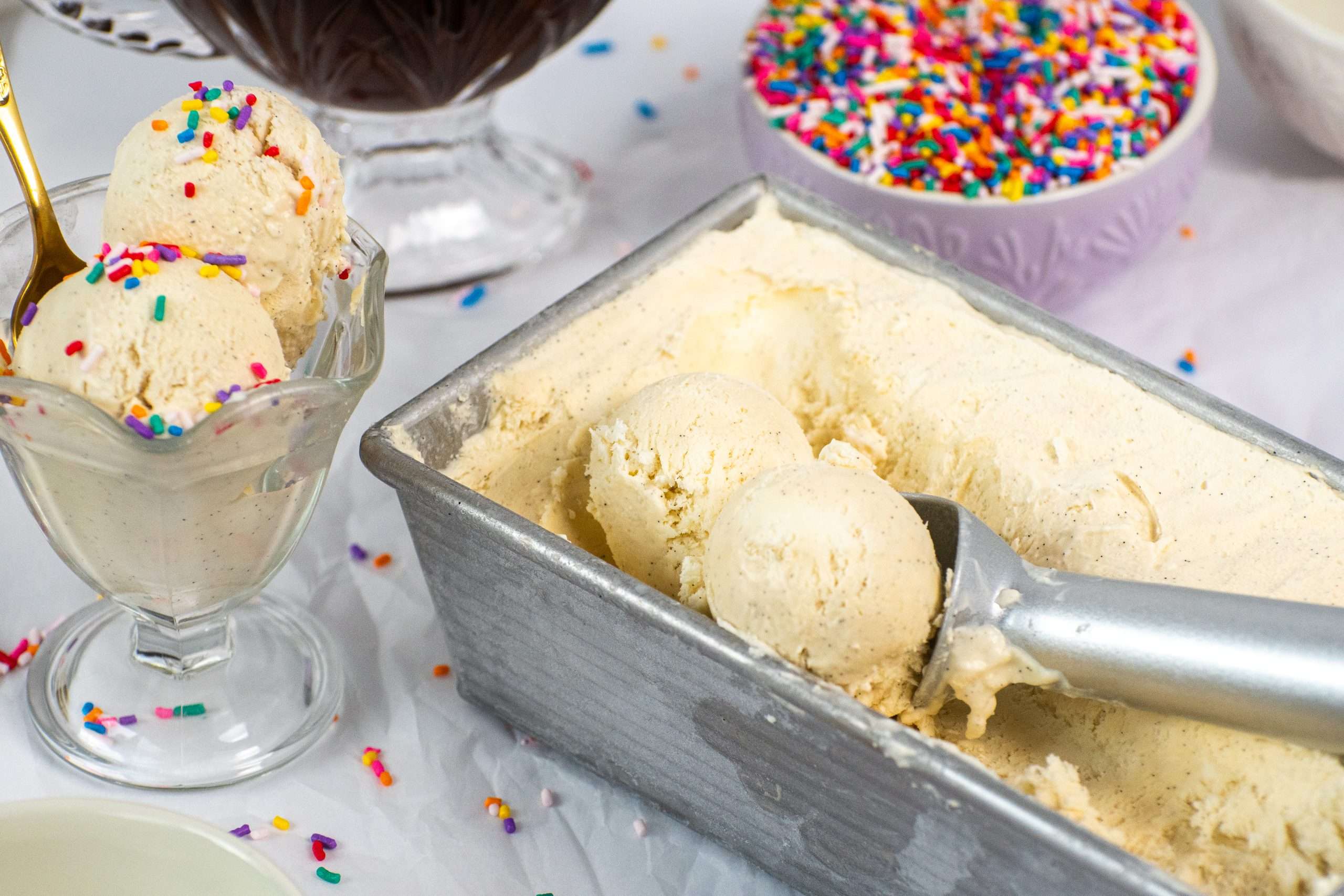 No Churn Vanilla Bean Ice Cream (Super Creamy & Easy)
