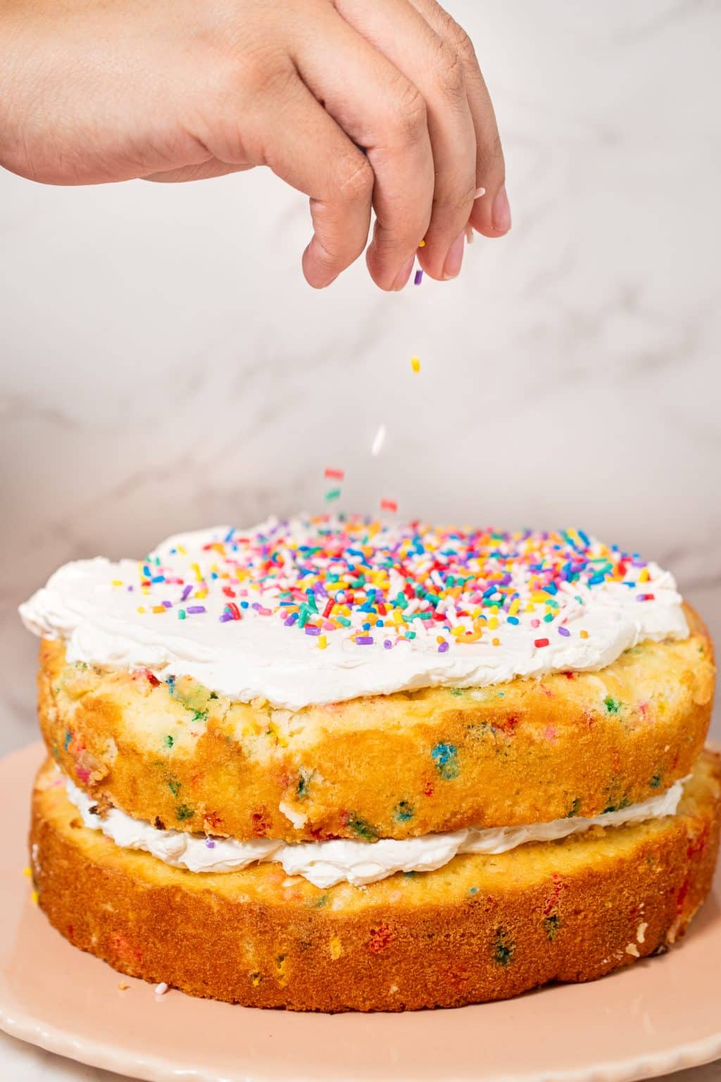 Homemade Funfetti Cake: Light, Fluffy, & Full of Sprinkles!